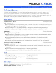CIO Resume Examples Template Resume Keywords 2025 