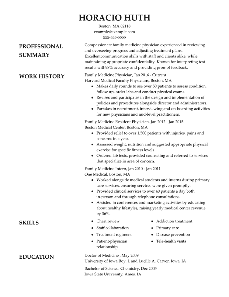 Doctor Resume Examples To Help You Build Yours Doctor Resume Examples To Help You Build Yours